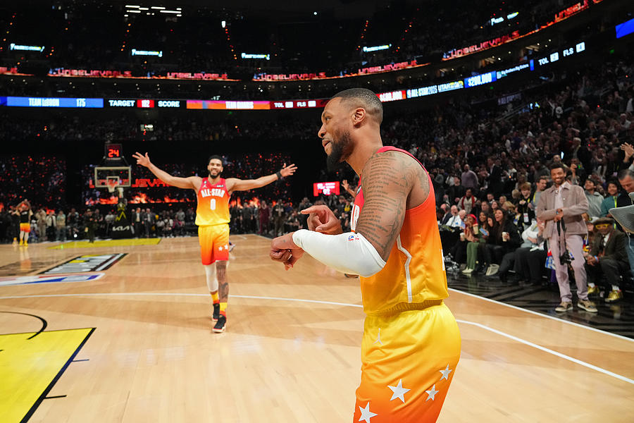 Damian Lillard and Jayson Tatum by Jesse D. Garrabrant
