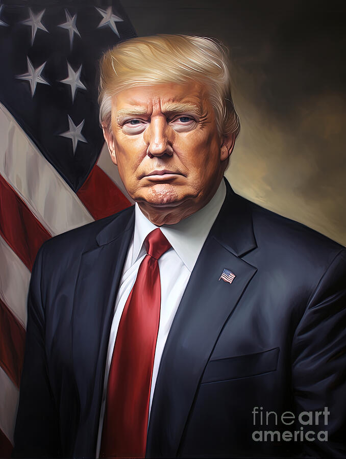 Portrait of President Donald J Trump by Carlos Diaz