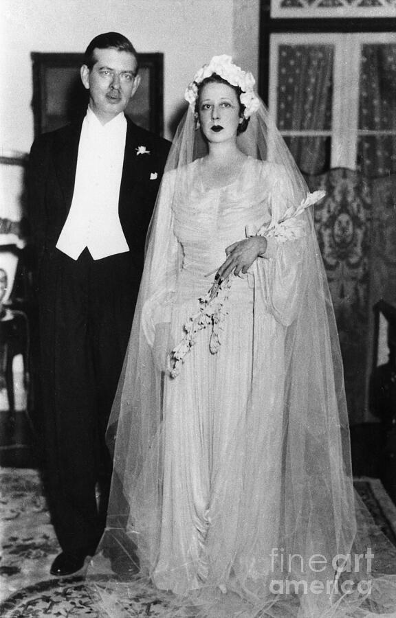 Former King Carol II and His Wife, Elena Lupescu, 1949 Photograph by ...