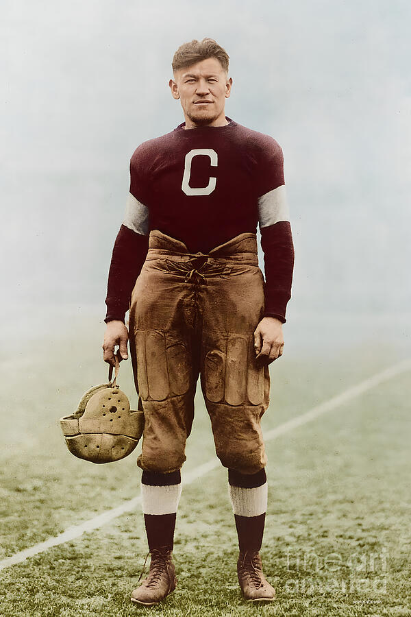 Jim Thorpe Vintage Football Colorized Restored and Enhanced 20260126 by ...