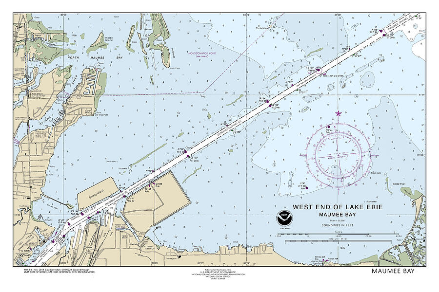 Maumee Bay Nautical Chart by Dale Kincaid