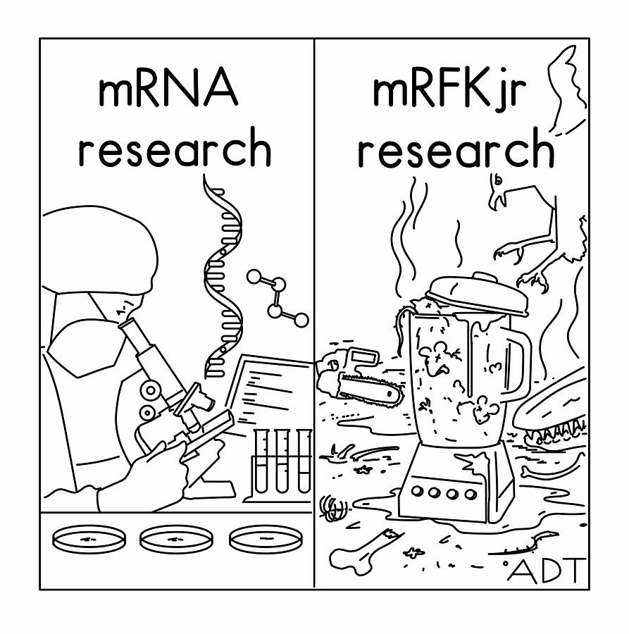 mRNA Research vs mRFKjr Research by Adam Douglas Thompson