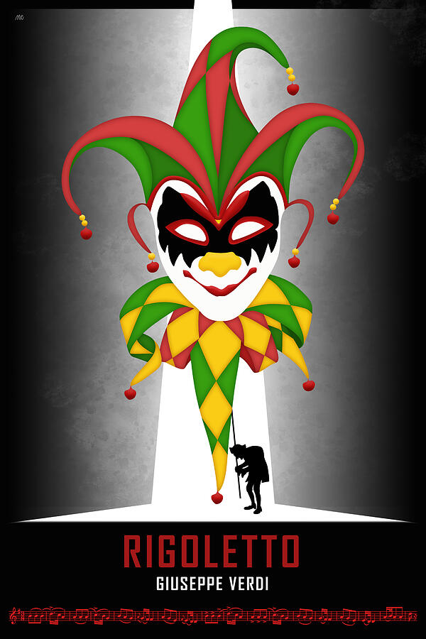Opera poster - Rigoletto by Giuseppe Verdi by Moira Risen