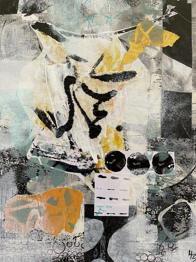Paleograph #1 Mixed Media by Heidi Switzer - Metal Posters