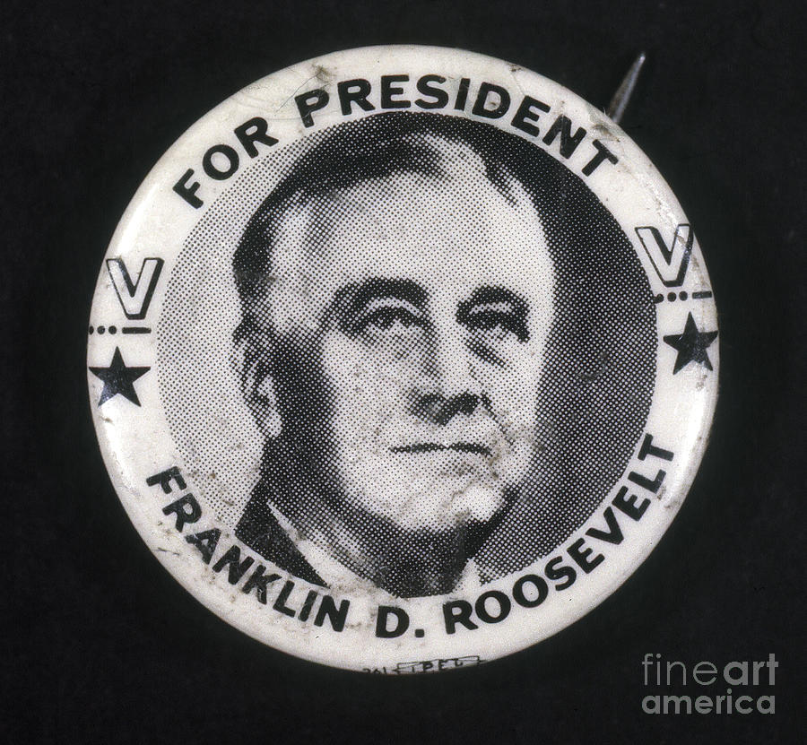 Presidential Campaign Button, 1944 by Granger