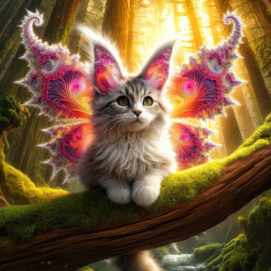 Purr-plexing Petals of the Primeval by Bill And Linda Tiepelman
