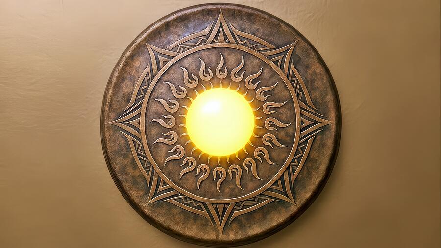 Radiant Sun Gong by David Manlove
