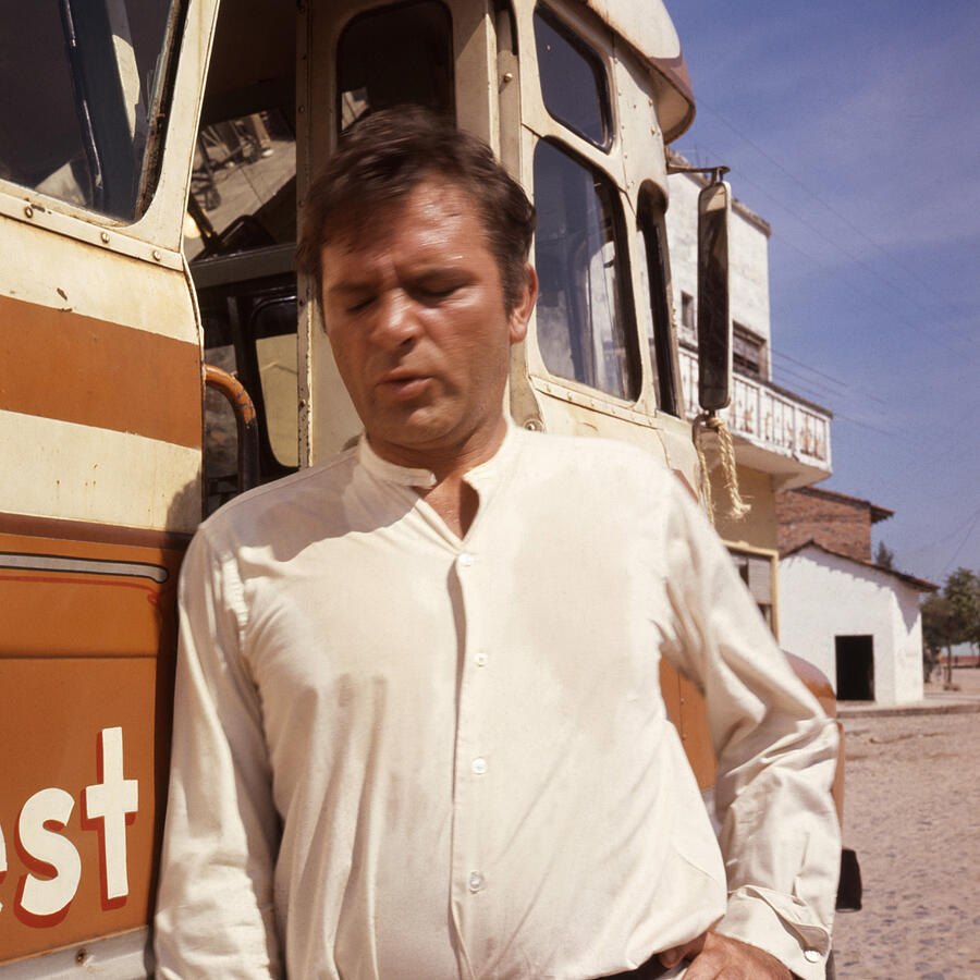 Richard Burton Night of the Iguana 1964 Bus Candid by Silver Screen