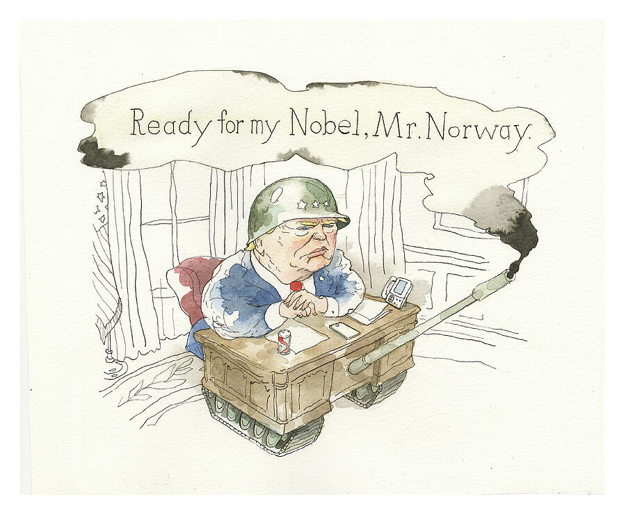 Showdown in the Oval by Barry Blitt