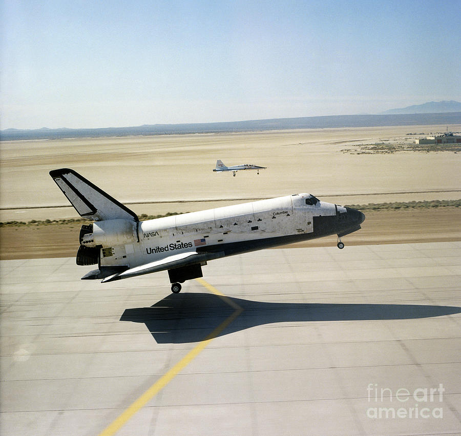 Space Shuttle Columbia Landing, 1982 by Granger