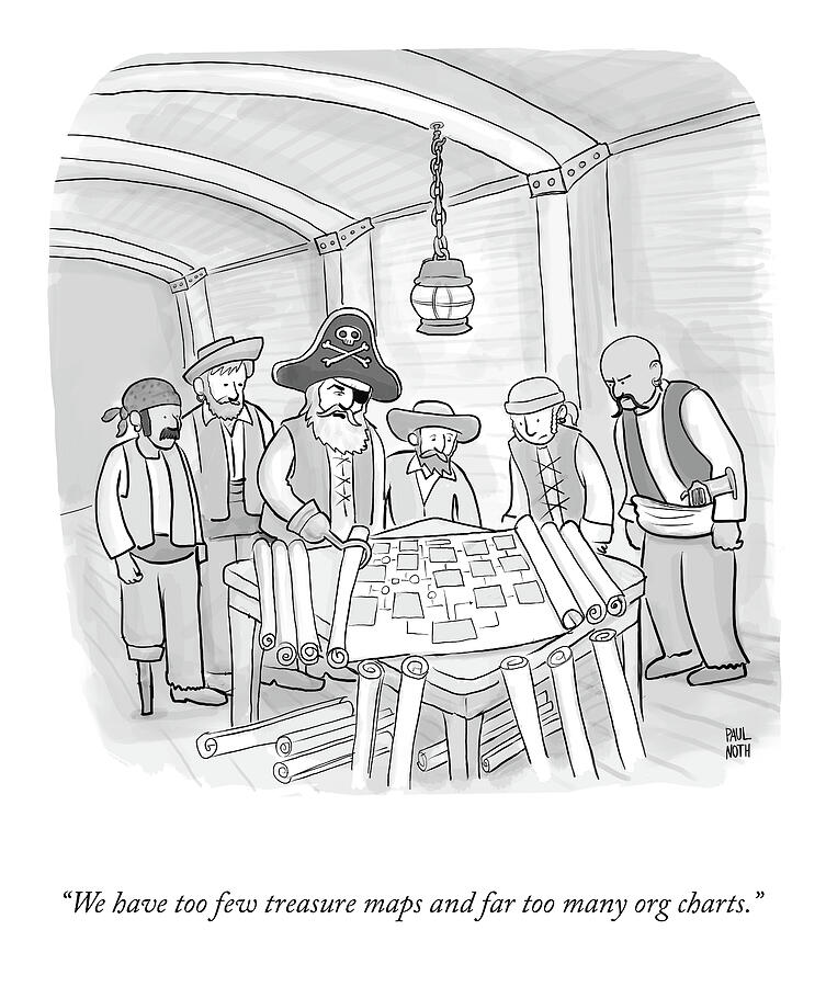 Too Many Org Charts by Paul Noth