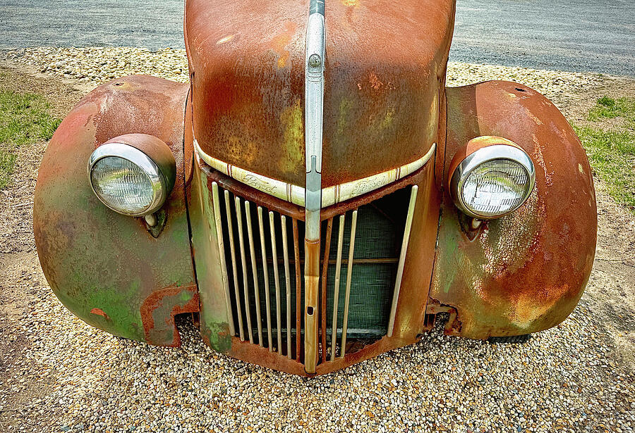 Toothless Grin of a Vintage Ford Pickup Truck by Bill Swartwout
