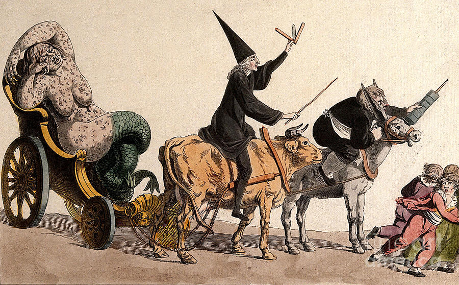 Vaccination Distrust 1800s by Science Source