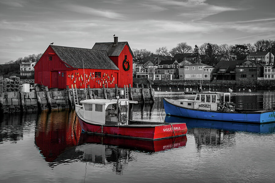 Winter Stillness at Motif #1 with Selective Color by Jeff Folger